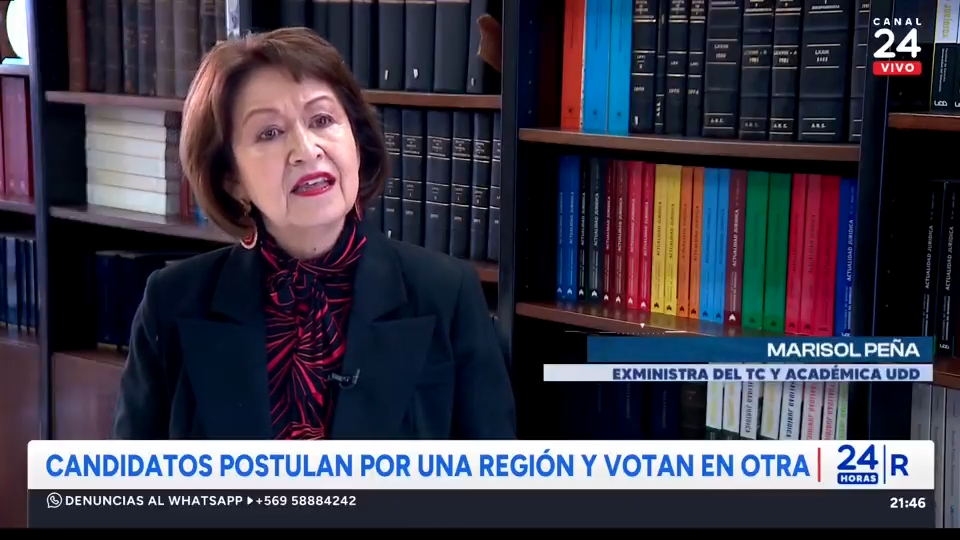 Marisol Peña comenta en TVN los casos de candidatos que postulan por ...